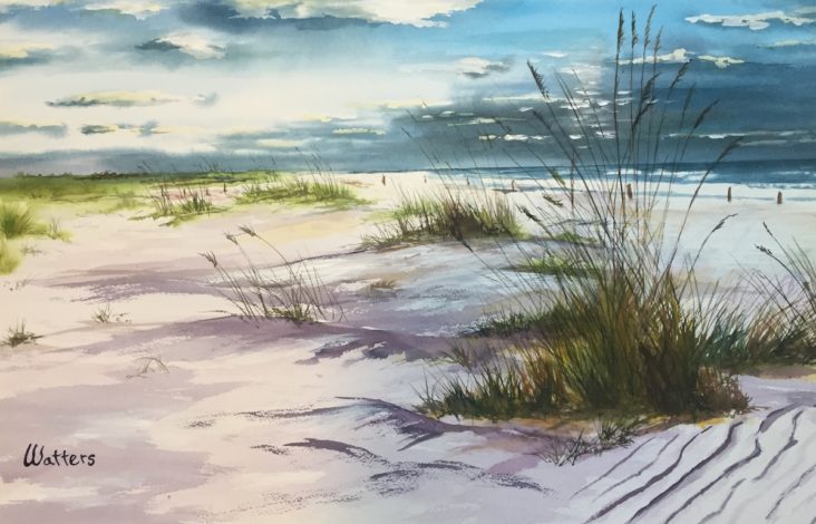 Storm Over the Dunes | Watercolors by Watters